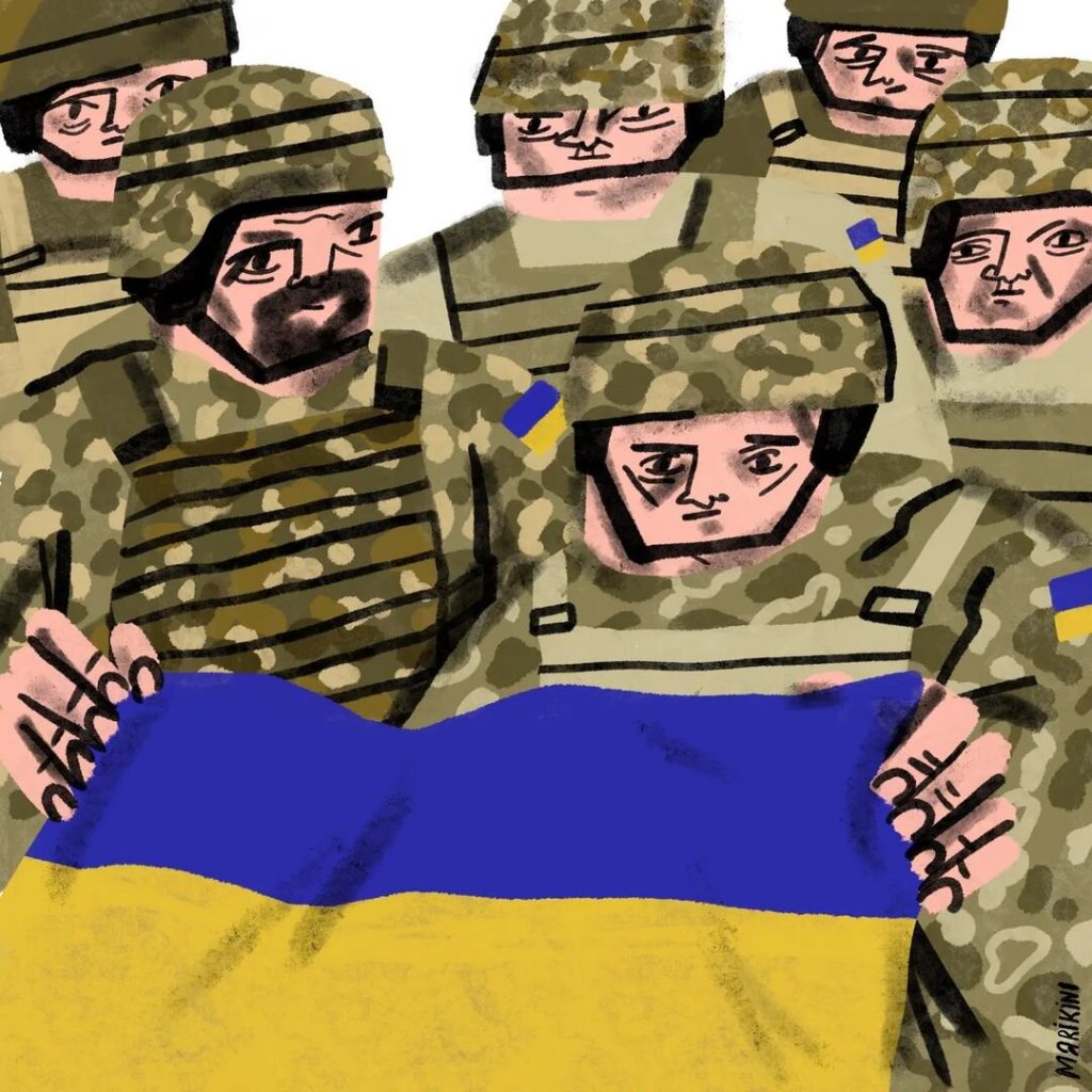Illustrations from fallout shelters. How Ukrainian artists react on war